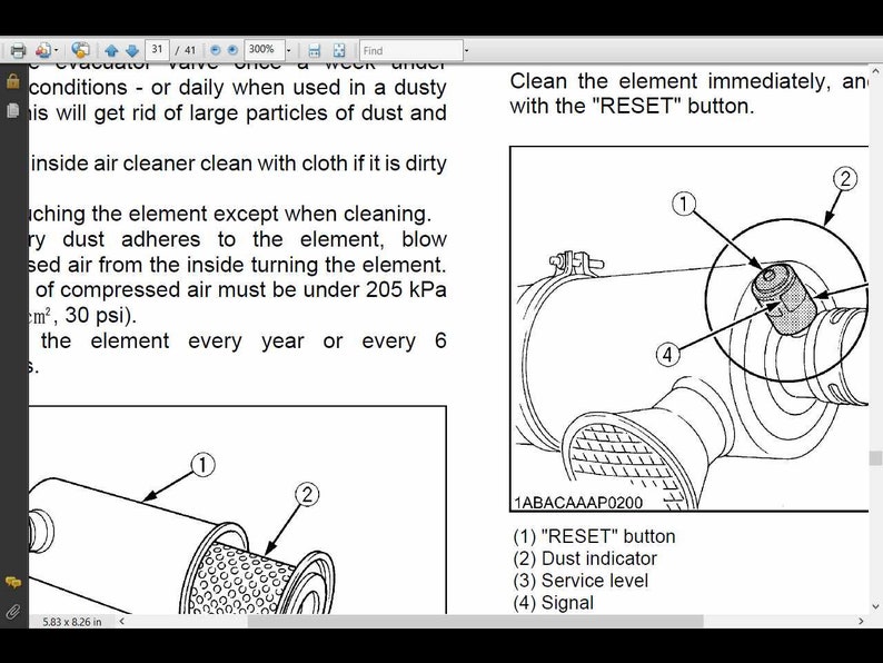 KUBOTA D1005 D1105 D1305 V1505 ENGINE MANUAL for Maintenance Tuning ...