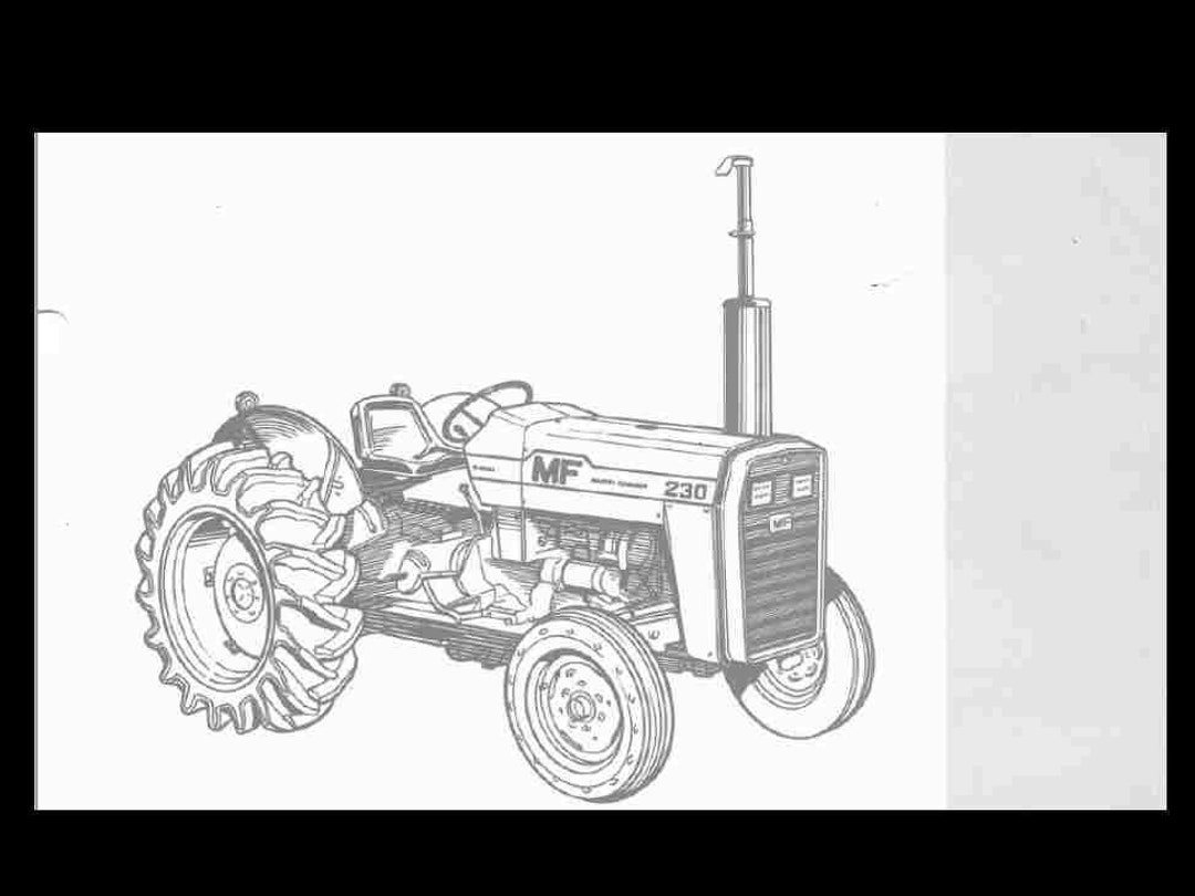 MASSEY FERGUSON MF 230 Tractor Parts Manual 130pgs With Exploded ...