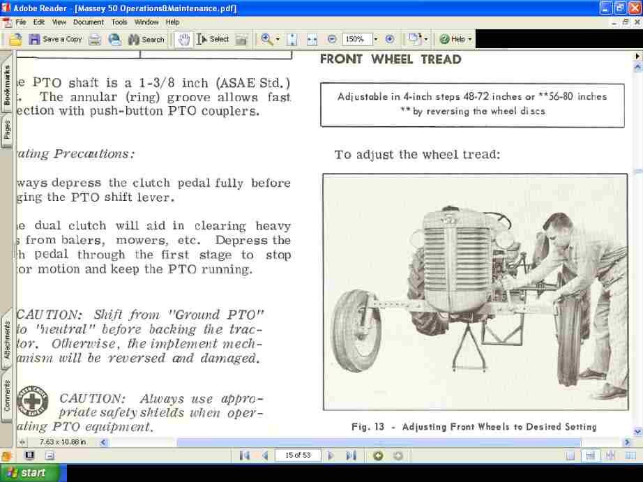 MASSEY FERGUSON MF50 Tractor Operations Manual for MF 50 - Etsy
