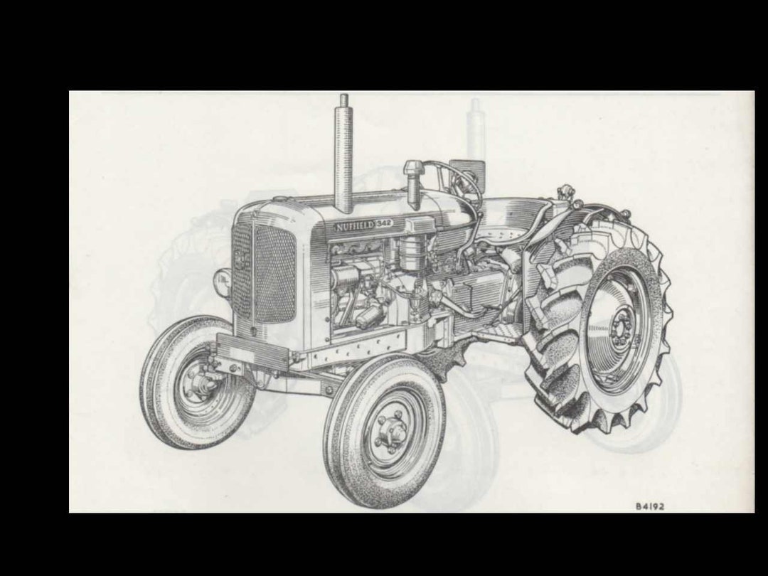 NUFFIELD 342 460 3DL 4DM 10/42 10/60 Tractor Parts Manual 200pgs With ...