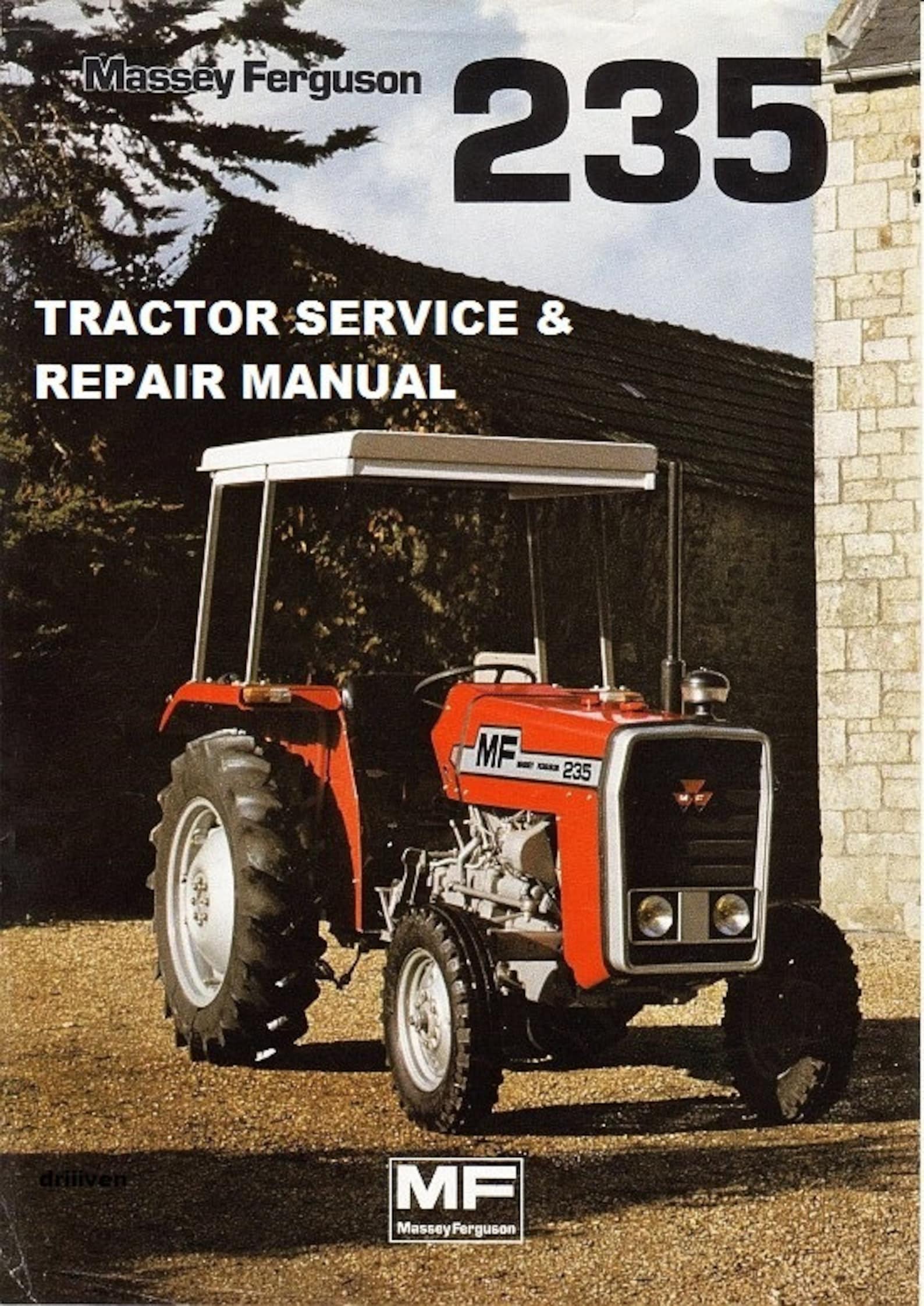 MASSEY FERGUSON MF235 Workshop Service Manual 183pg With MF 235 Tractor ...