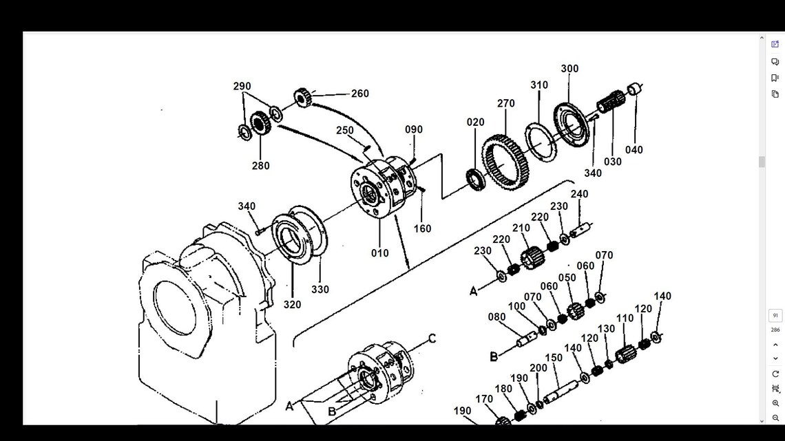 KUBOTA R400 Tractor Loader Parts Manual 285pgs for R 400 Tractors With ...