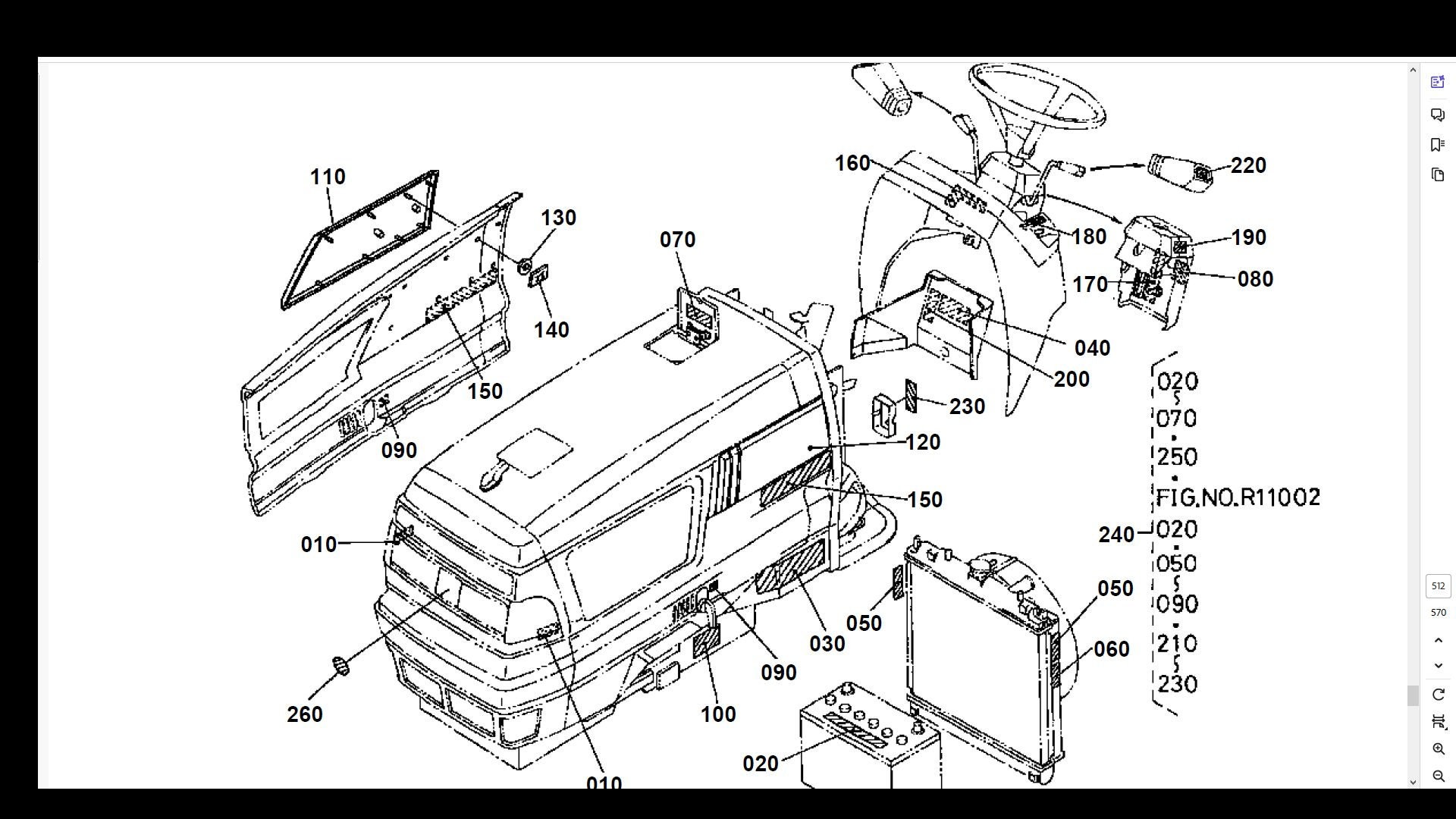 KUBOTA L3010 Parts Manual -570pgs W/ Exploded Diagrams and Part Numbers ...
