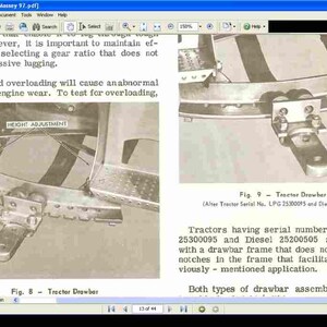 MASSEY FERGUSON MF97 Diesel Operations Manual Collection - 55pg for MF ...