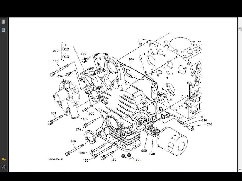 KUBOTA BX 1500 BX1500 Tractor Parts Manual Set - 250pgs With Detailed ...