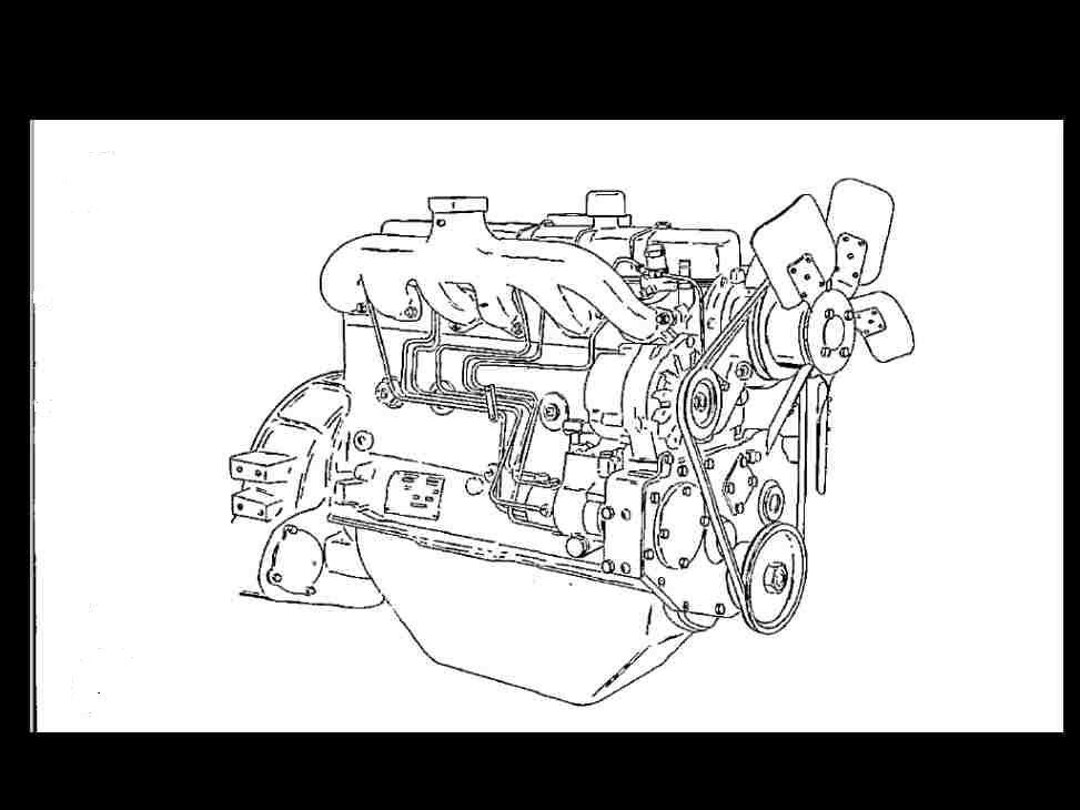 WHITE Engine Manual for 3 4 and 6 Cylinder Diesel Hercules D-1500 D-128 ...