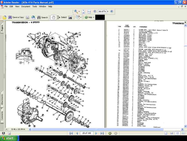 ALLIS CHALMERS 400 410 TRACTOR Manuals - 200 Pages Operations & Parts ...
