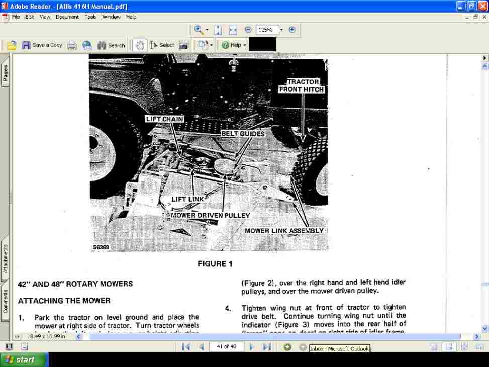 ALLIS CHALMERS 300 312 314 TRACTOR Manuals - 165 Pgs Operations & Parts ...