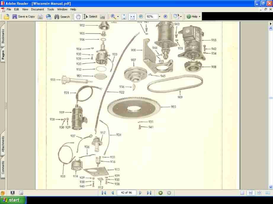 WISCONSIN Adh AE Aeh Aehs 6 Cylinder Engine Manual - 95 Pages for ...