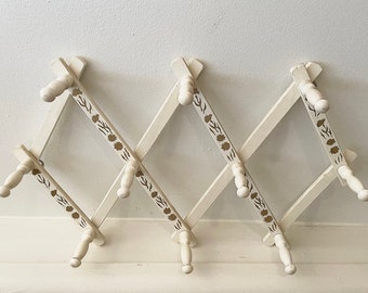 Vintage Accordion Rack Wood Peg Rack Expandable Peg Rack | Etsy