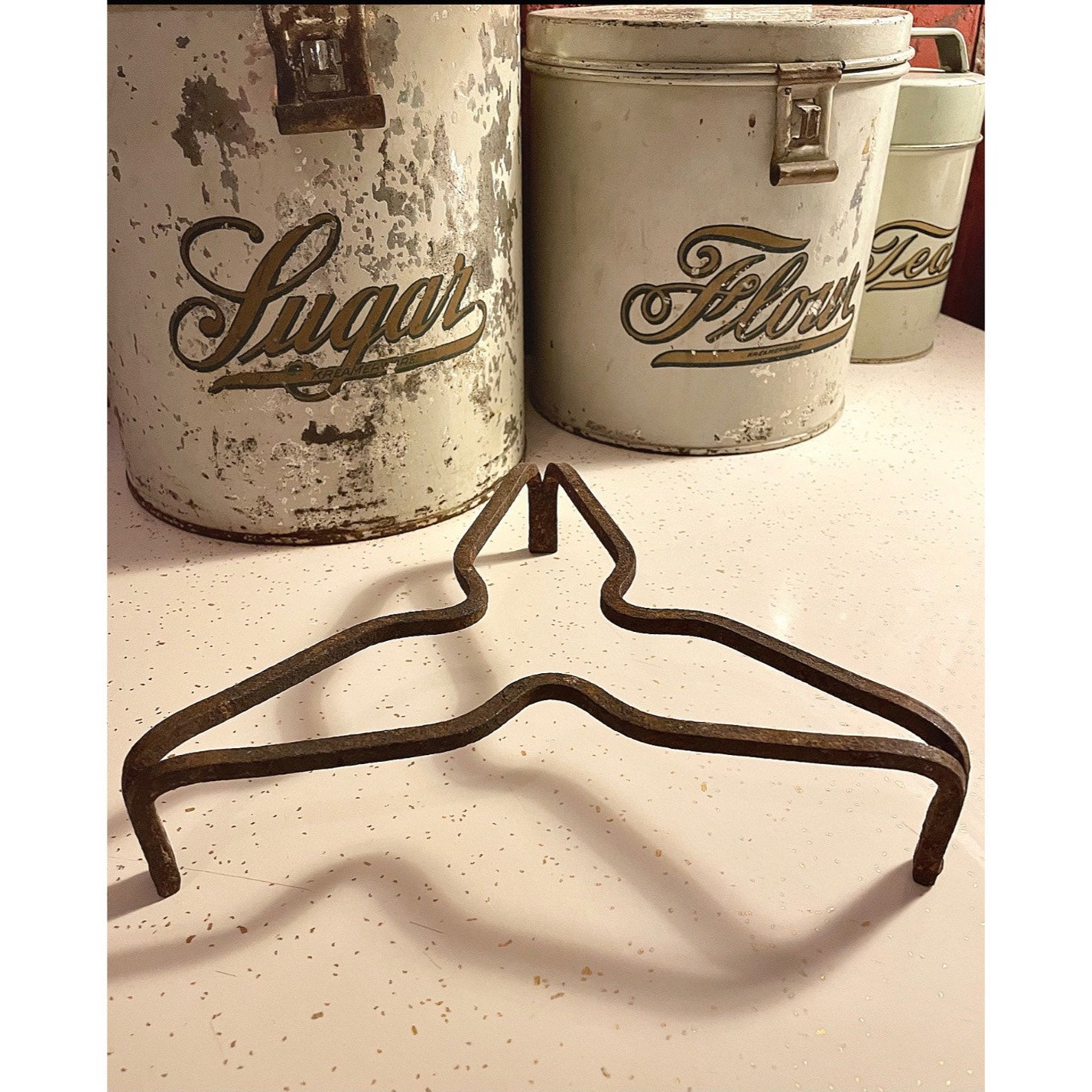 Antique Rustic Pot Rest | Etsy