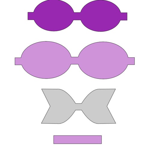 Bow Template Kit . Tracing Templates for Leatherette Glitter - Etsy