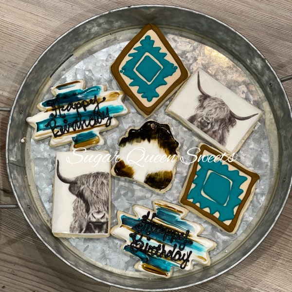Western Theme Cookies - Etsy