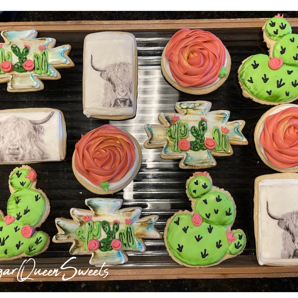 Western Theme Cookies - Etsy