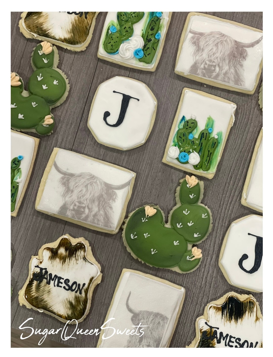 Western Cow Them Baby Shower Cookies - Etsy