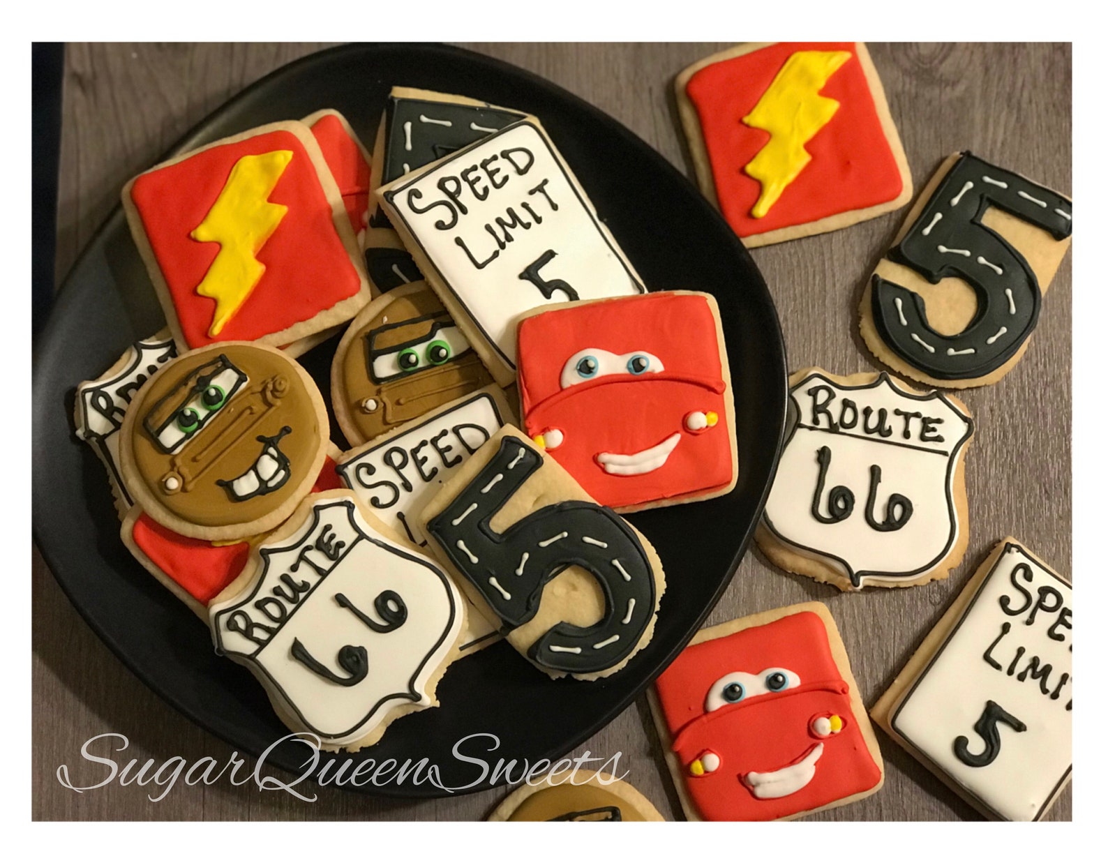 Cars Theme Sugar Cookies - Etsy