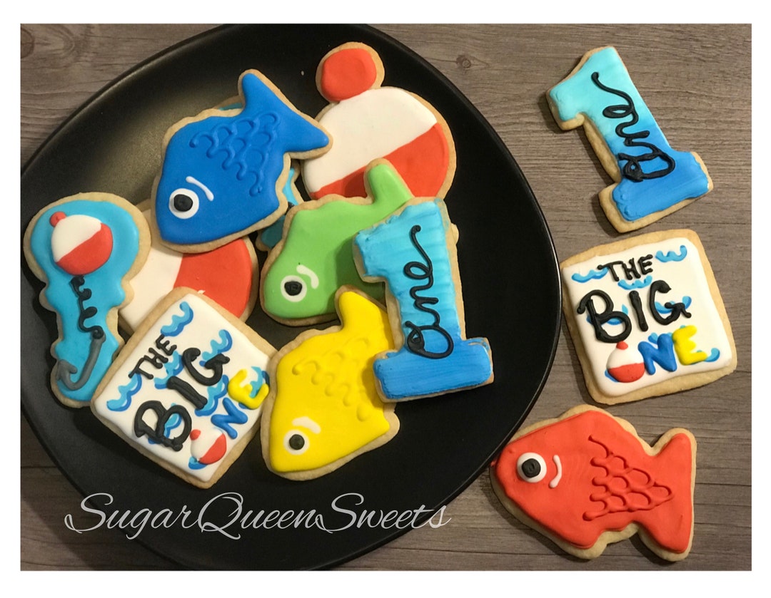 The Big One/gone Fishing Cookies - Etsy