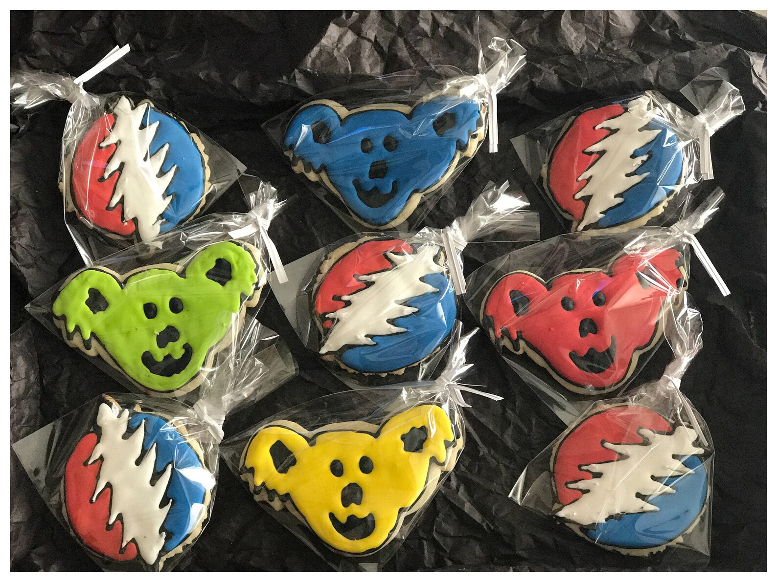 Greatful Dead Sugar Cookies - Etsy