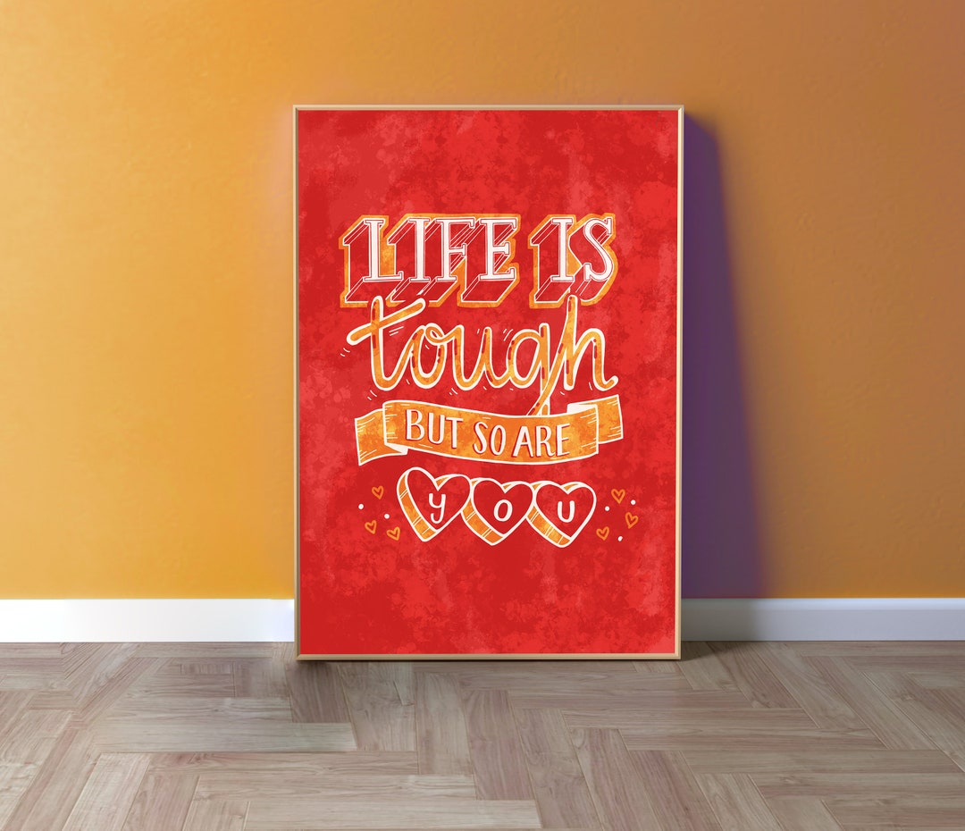 Inspirational Art Print, Motivational Saying Poster, Encouragement Gift ...