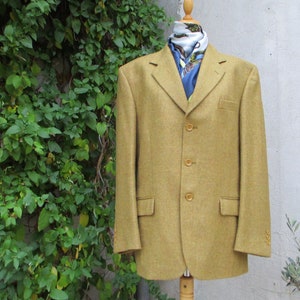 Vintage French Wool Tweed Jacket/ Sports Coat/jacket 44 Chest 3 Button ...