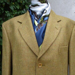Vintage French Wool Tweed Jacket/ Sports Coat/jacket 44 Chest 3 Button ...