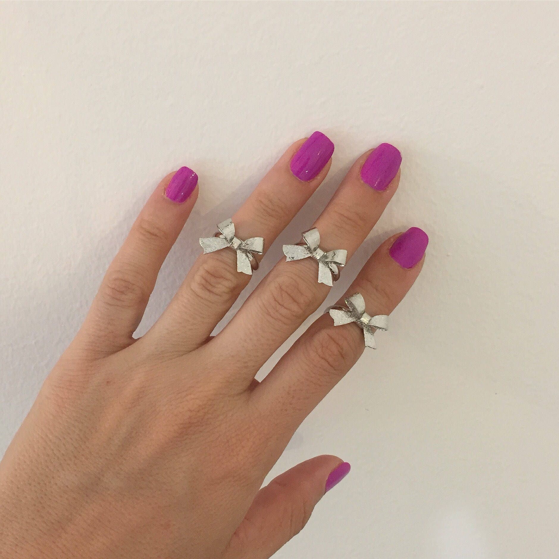 Gold Bow Midi Ring , Adjustable Bow Ring , Above Knuckle Ring. - Etsy ...