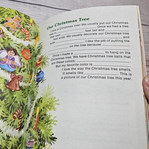 My Christmas Fun Book: in My Own Words All About Me Paperback 1983 ...