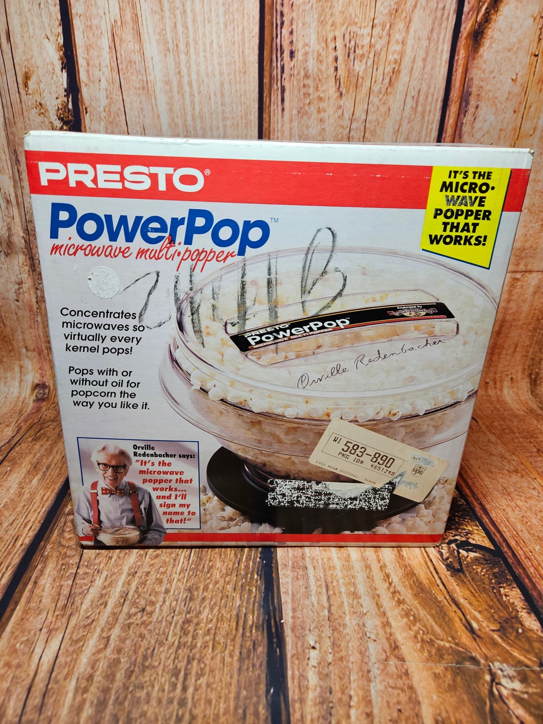 Vintage Presto Powerpop Popcorn Maker Microwave Multi-popper - NEW OLD ...