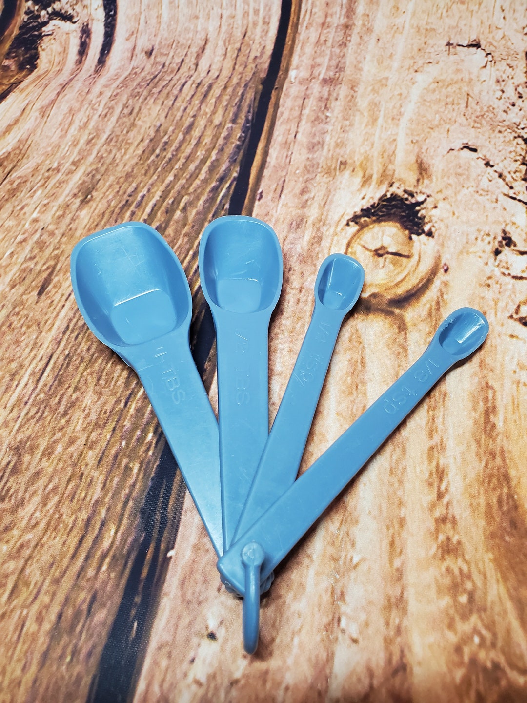 Vintage Rubbermaid Measuring Spoon Set of W/ Ring Country Blue 1980s - Etsy