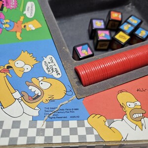 THE SIMPSONS Don't Have a Cow Dice Game 1990 COMPLETE Milton Bradley - Etsy