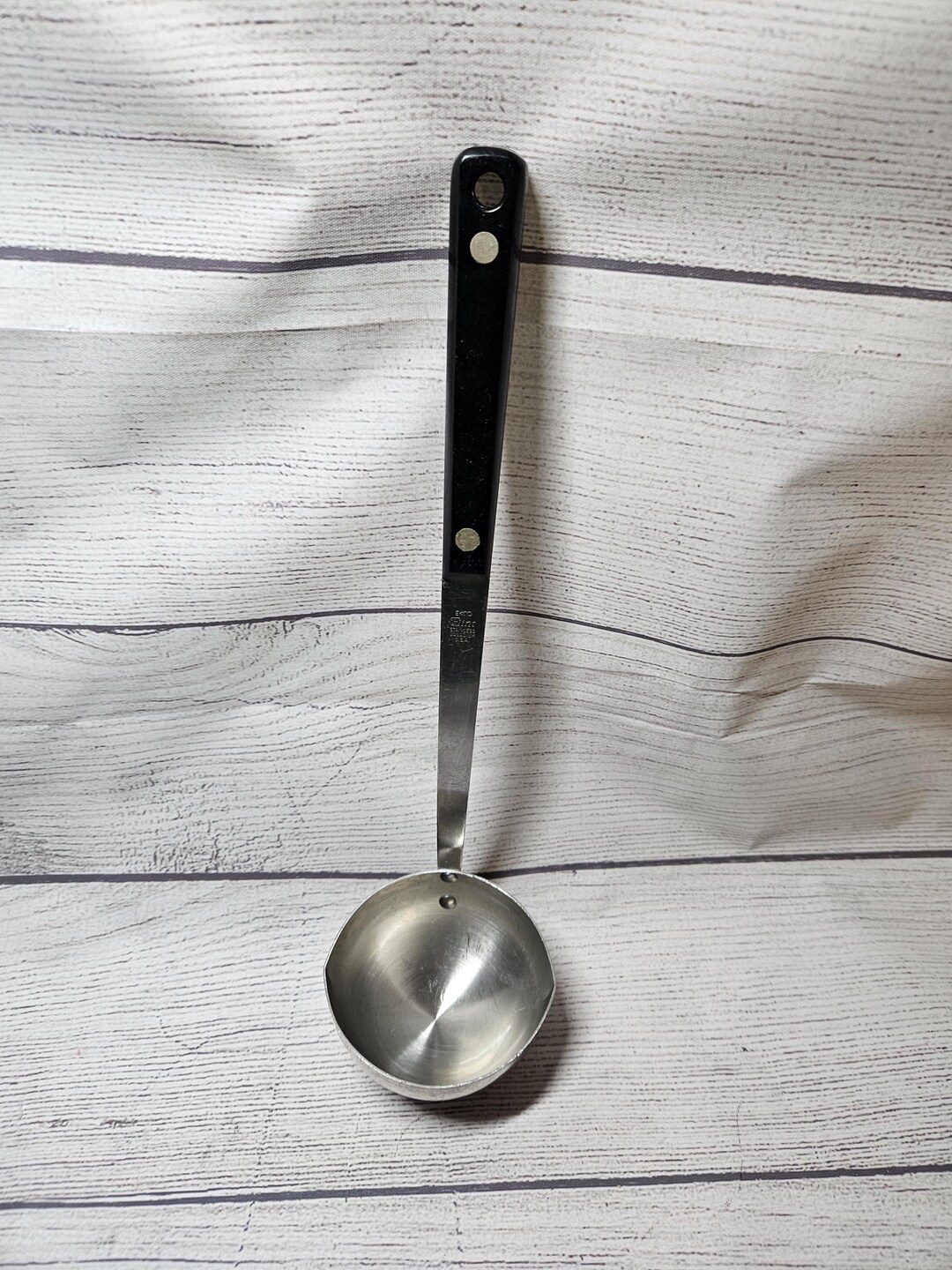 Vintage ECKO FLINT Stainless Long Handle Soup Ladle Black 11.5 - Etsy