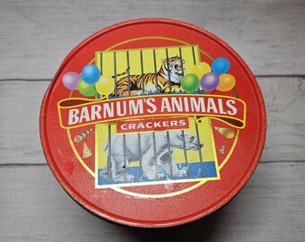 Tin Barnum Circus Animal Crackers Handle 1990 - Etsy