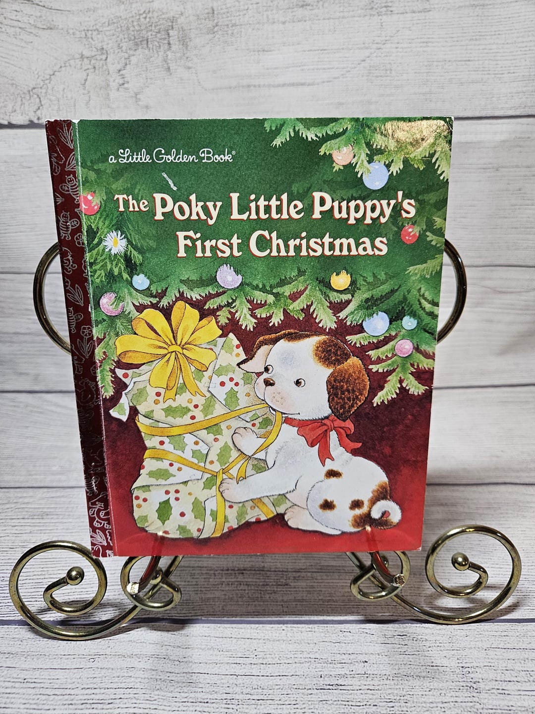 Vintage POKY LITTLE Puppy's First Christmas Little Golden Book 2002 ...