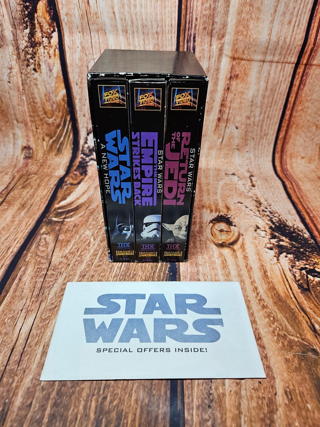Star Wars Trilogy VHS Box Set 3 Tapes 1995 Original Version THX Edition ...