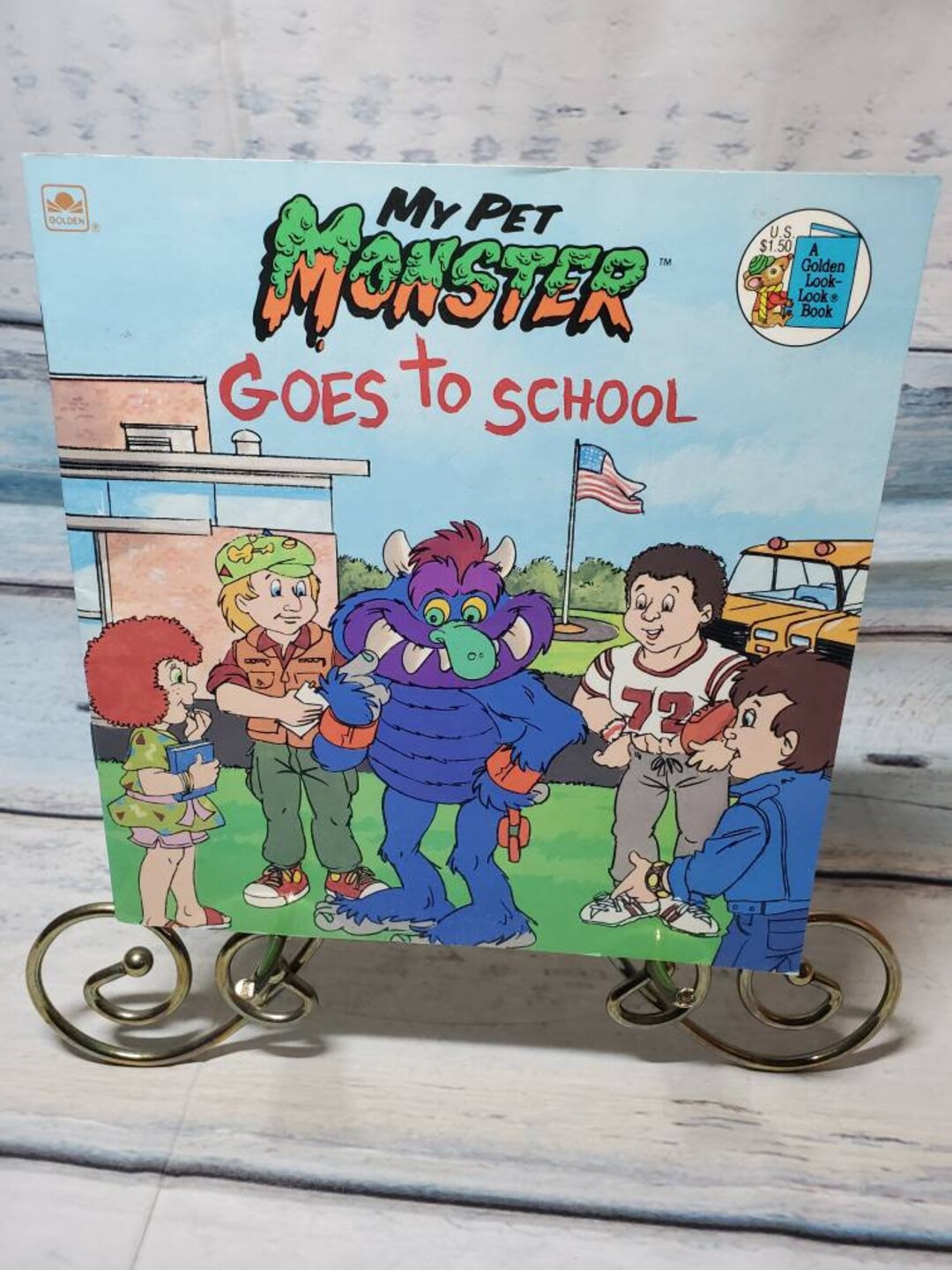 My Pet Monster Goes to School 1986 Paperback Edition A Golden Book ...