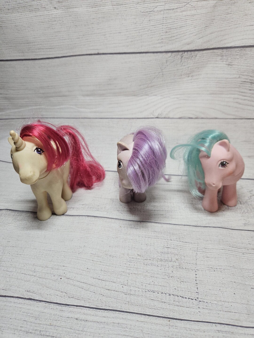 Vintage My Little Pony TRIO - Original G1 Ponies - 1980s - Blossom ...