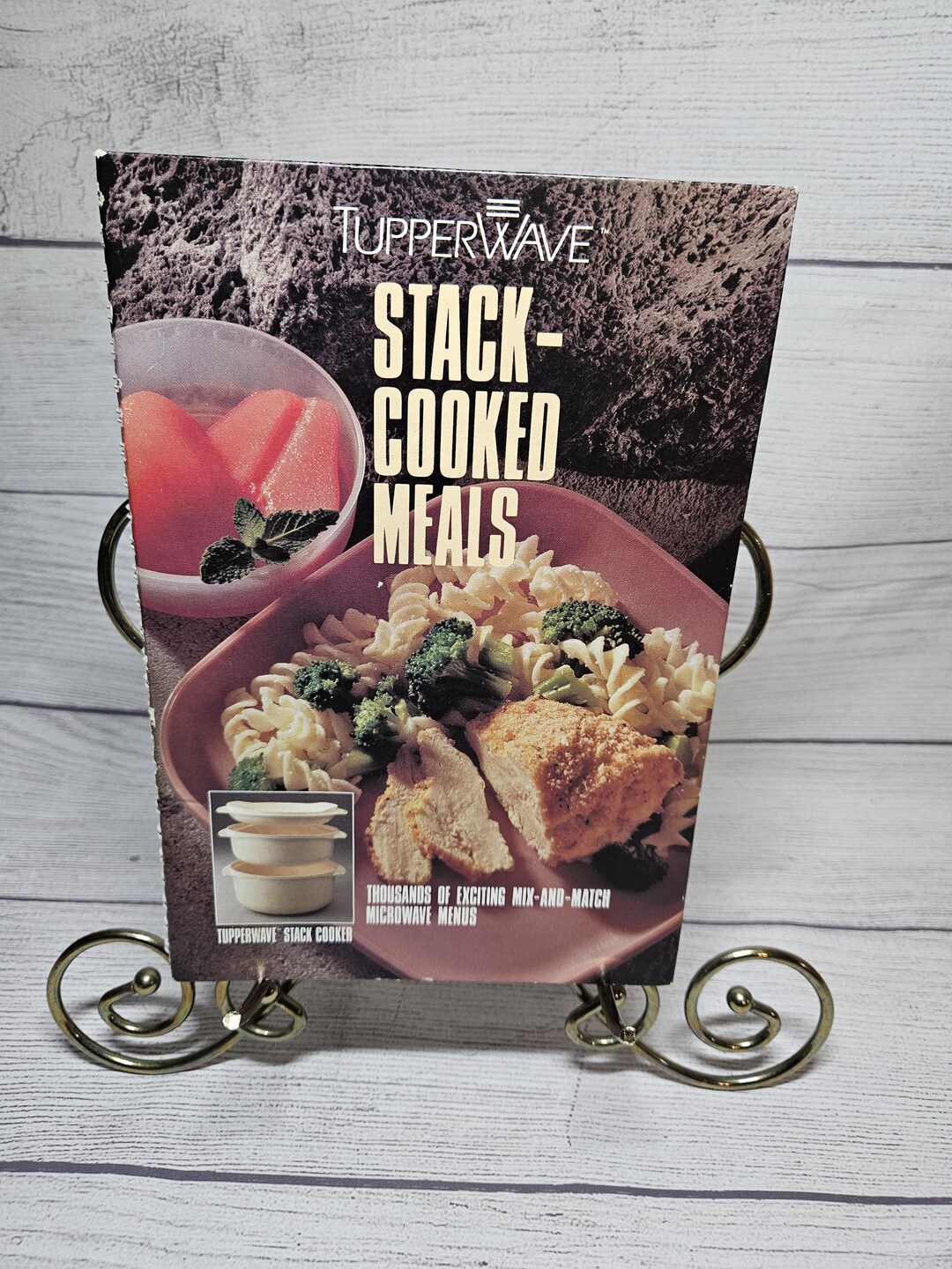Tupperwave Stack-cooked Meals Recipe Book 1990 Vintage Tupperware ...