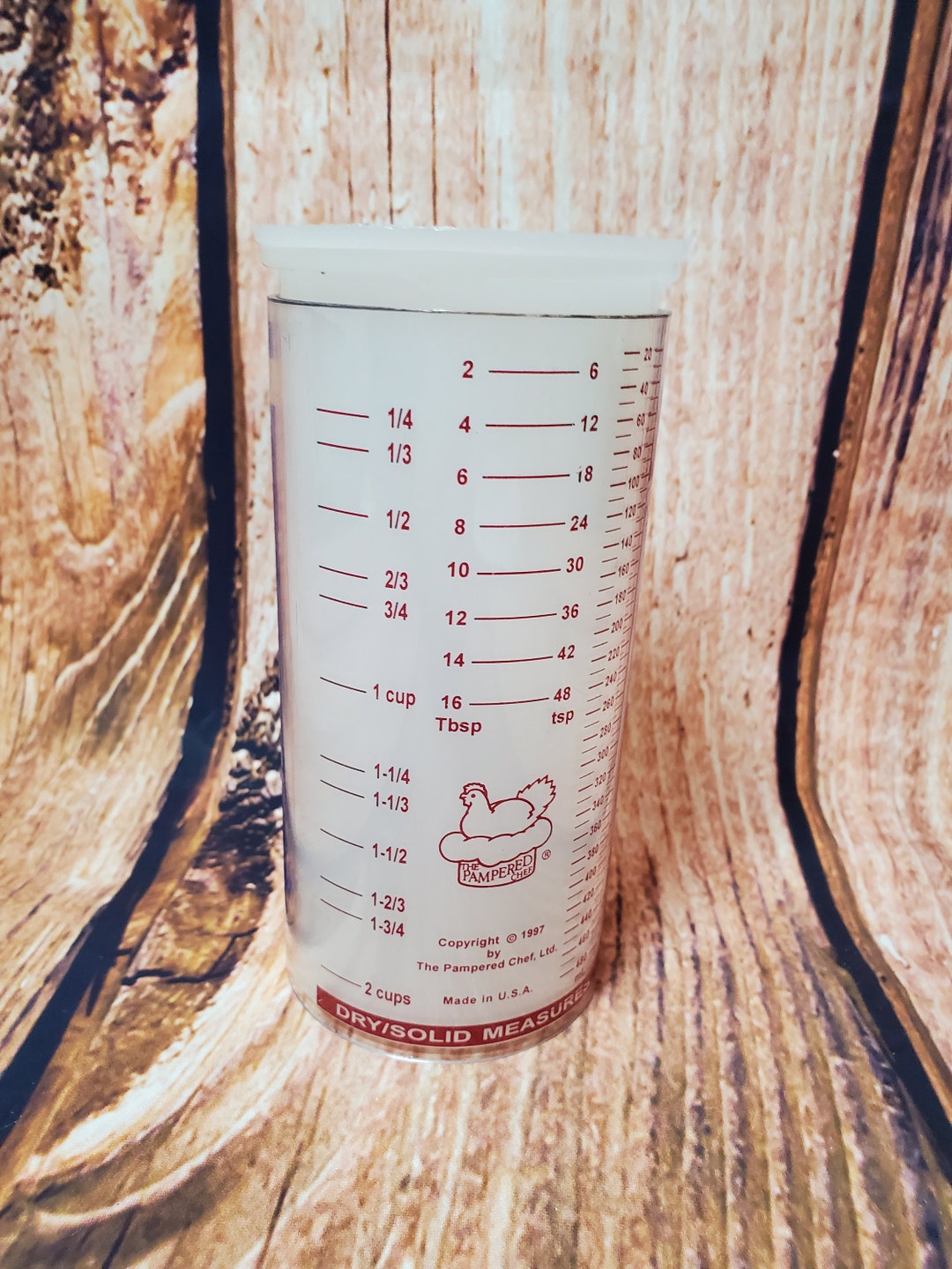 Pampered Chef Measuring Cup 1997 Wet & Dry Ingredients 2-cup Measuring ...