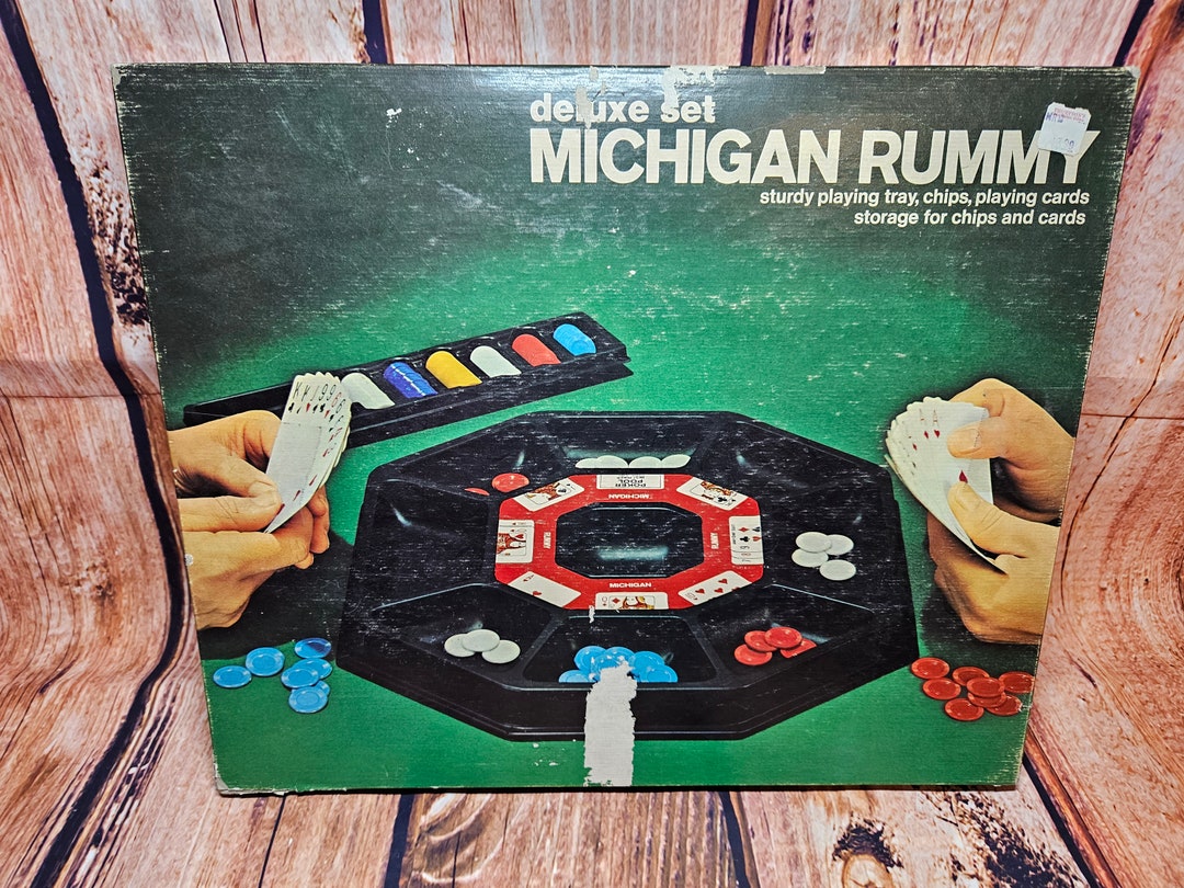 Vintage Michigan Rummy Deluxe Set by Lowe's 1974 COMPLETE 2467 3 ...