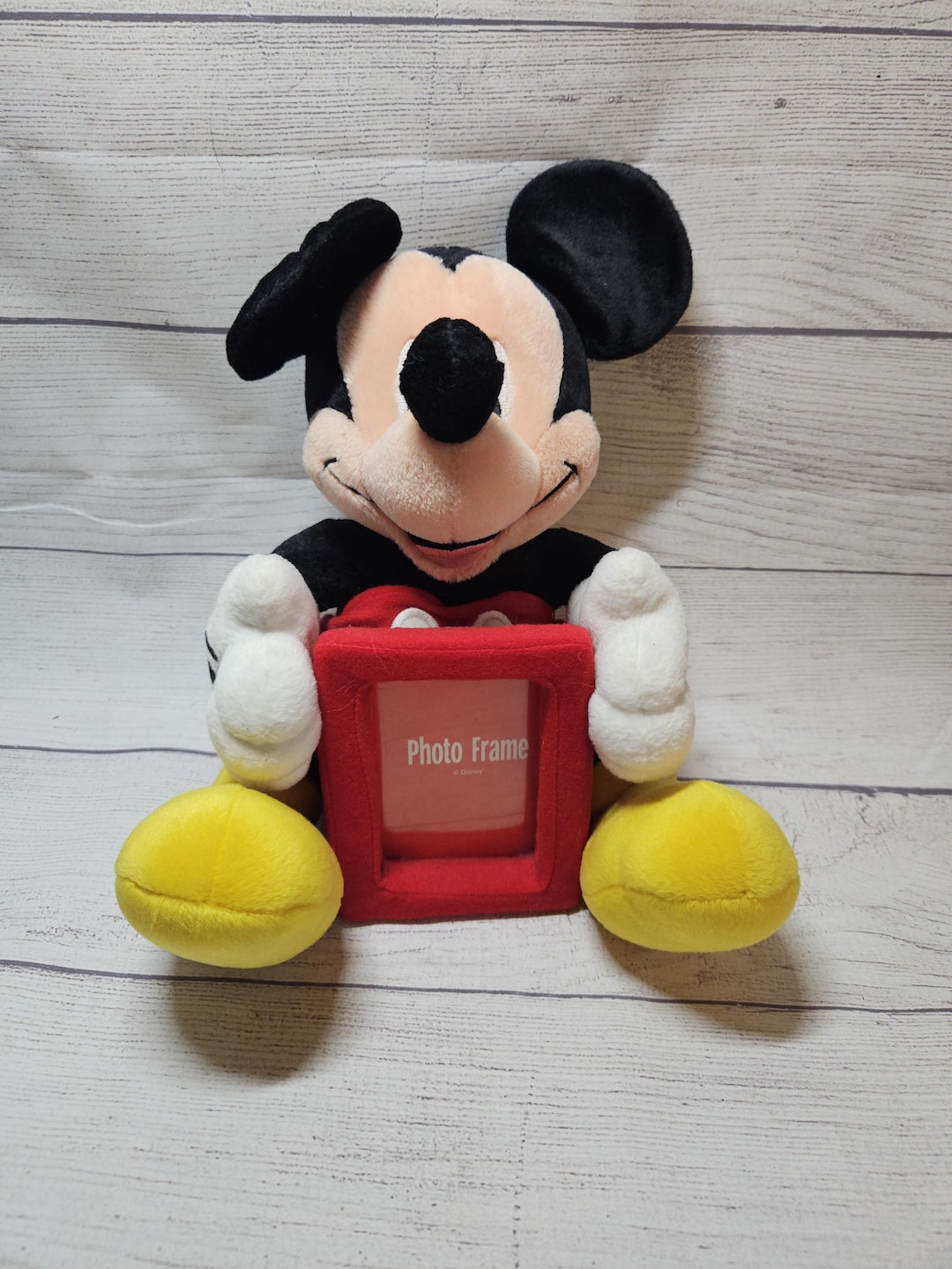 Mickey Mouse Plush Photo Frame From the Disney Store - Vintage - 9 ...