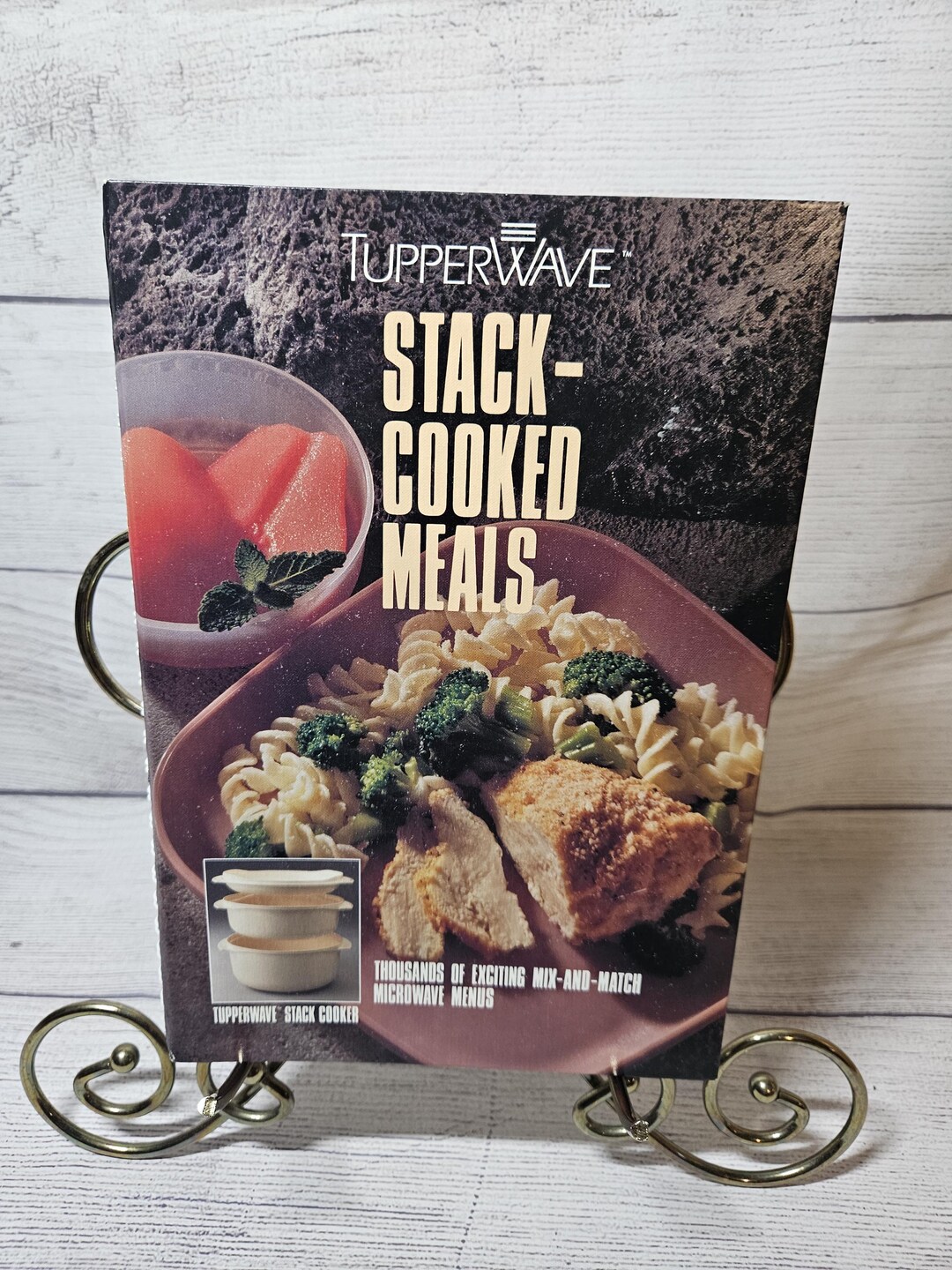 Tupperwave Stack-cooked Meals Recipe Book 1990 Vintage Tupperware ...