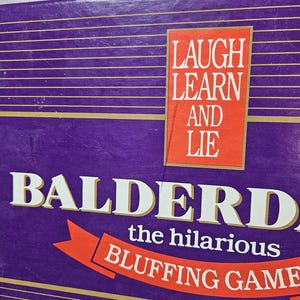 1984 Original BALDERDASH Hilarious Bluffing Family Board Game COMPLETE ...