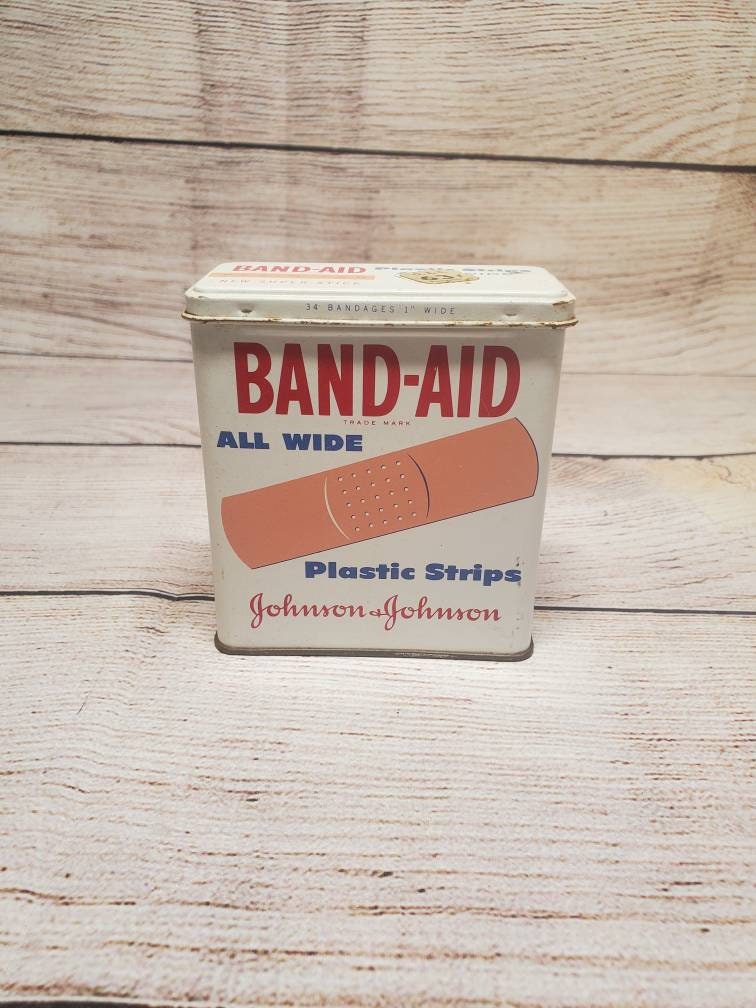 Johnson and Johnson Band Aid Container - Etsy