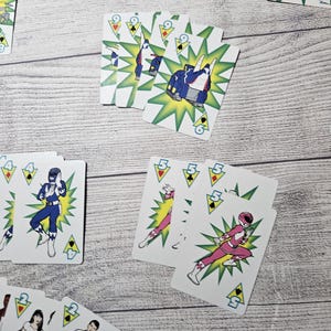 Vintage POWER RANGER Playing Cards COMPLETE 1994 Saban Entertainment - Etsy