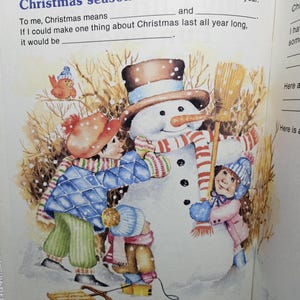 My Christmas Fun Book: in My Own Words All About Me Paperback 1983 ...