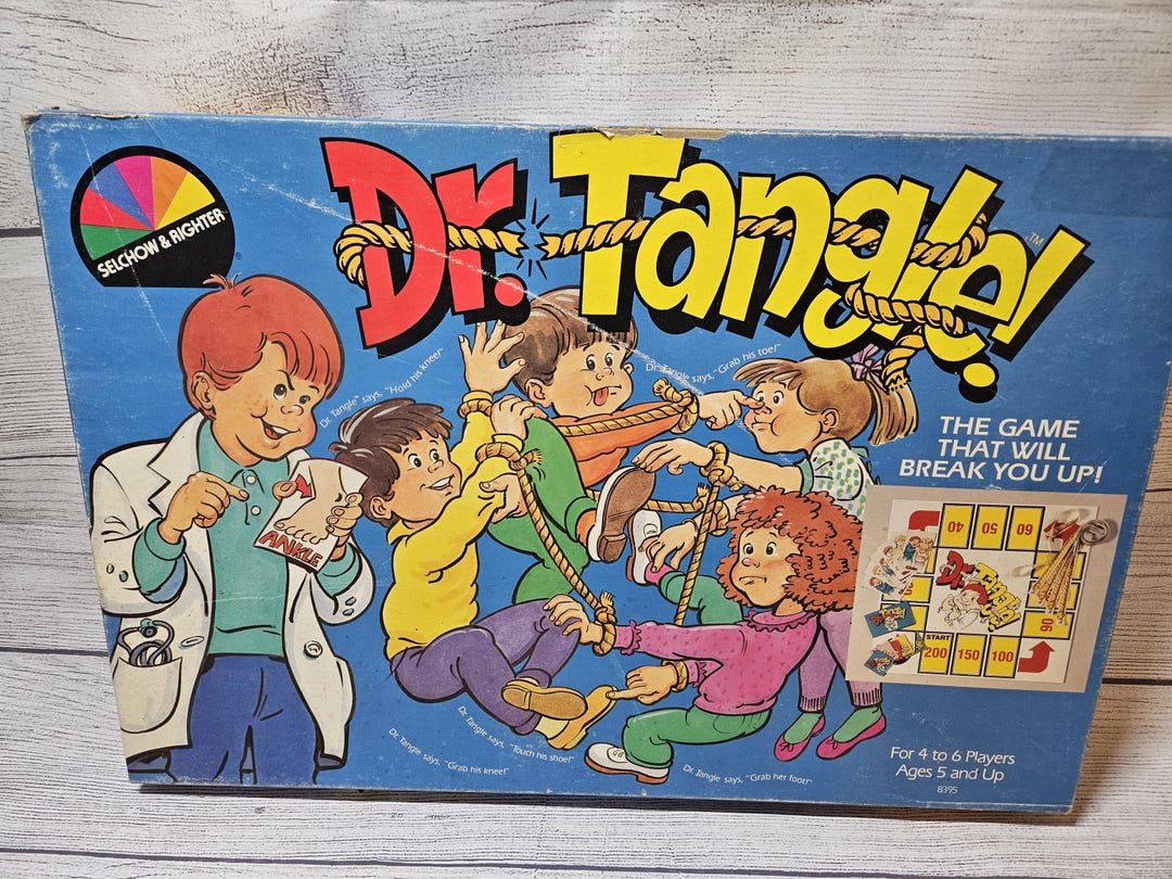 Vintage DR. TANGLE Game From Selchow & Righter 1987 COMPLETE the Game ...