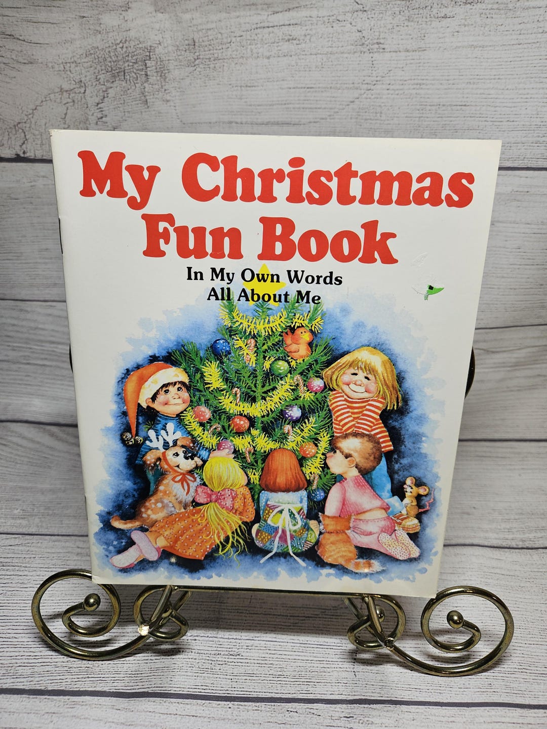 My Christmas Fun Book: in My Own Words All About Me Paperback 1983 ...