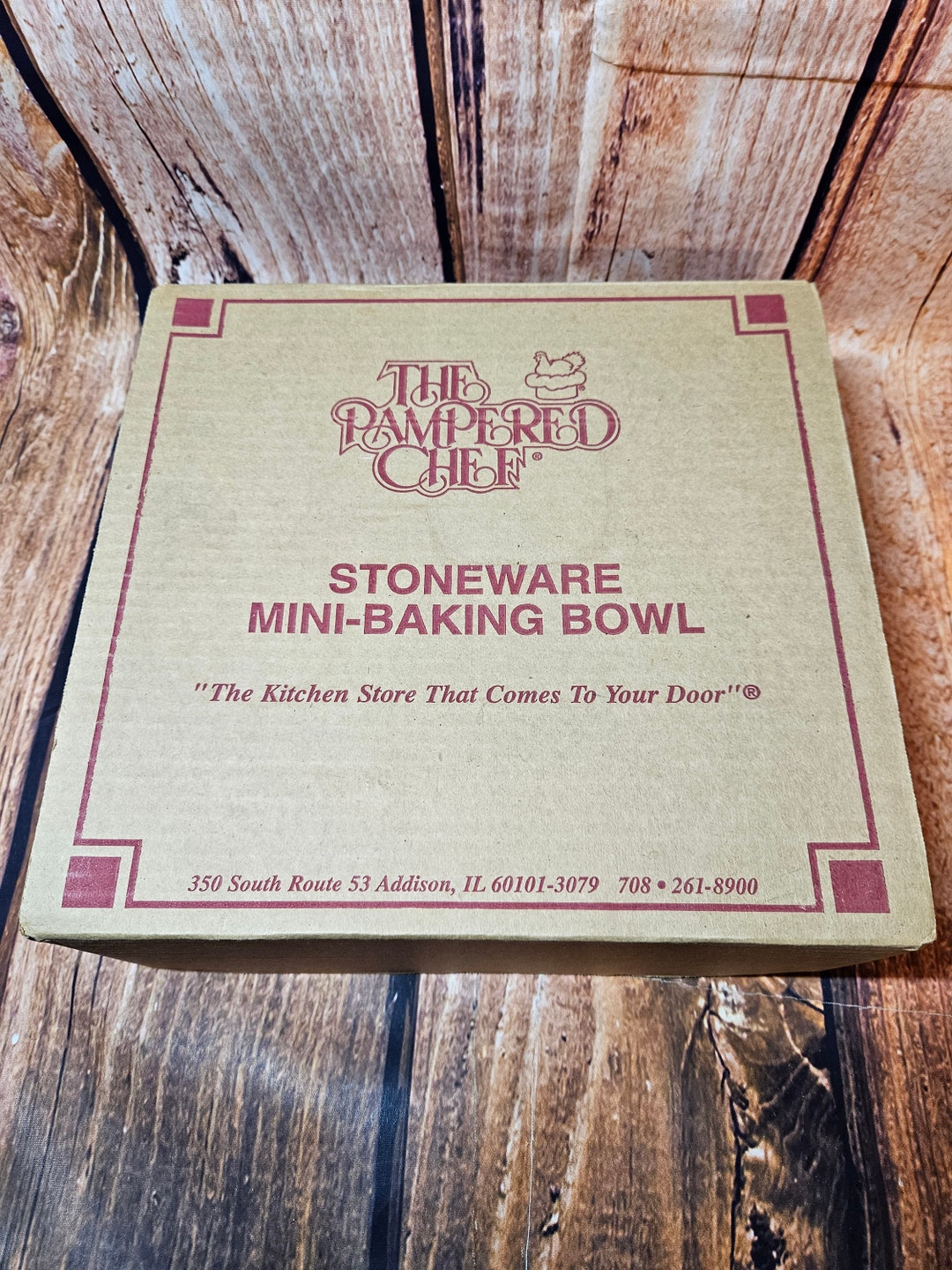 PAMPERED CHEF Stoneware Mini-baking Bowl 9 Baking Dish, 1994, NEW Old ...
