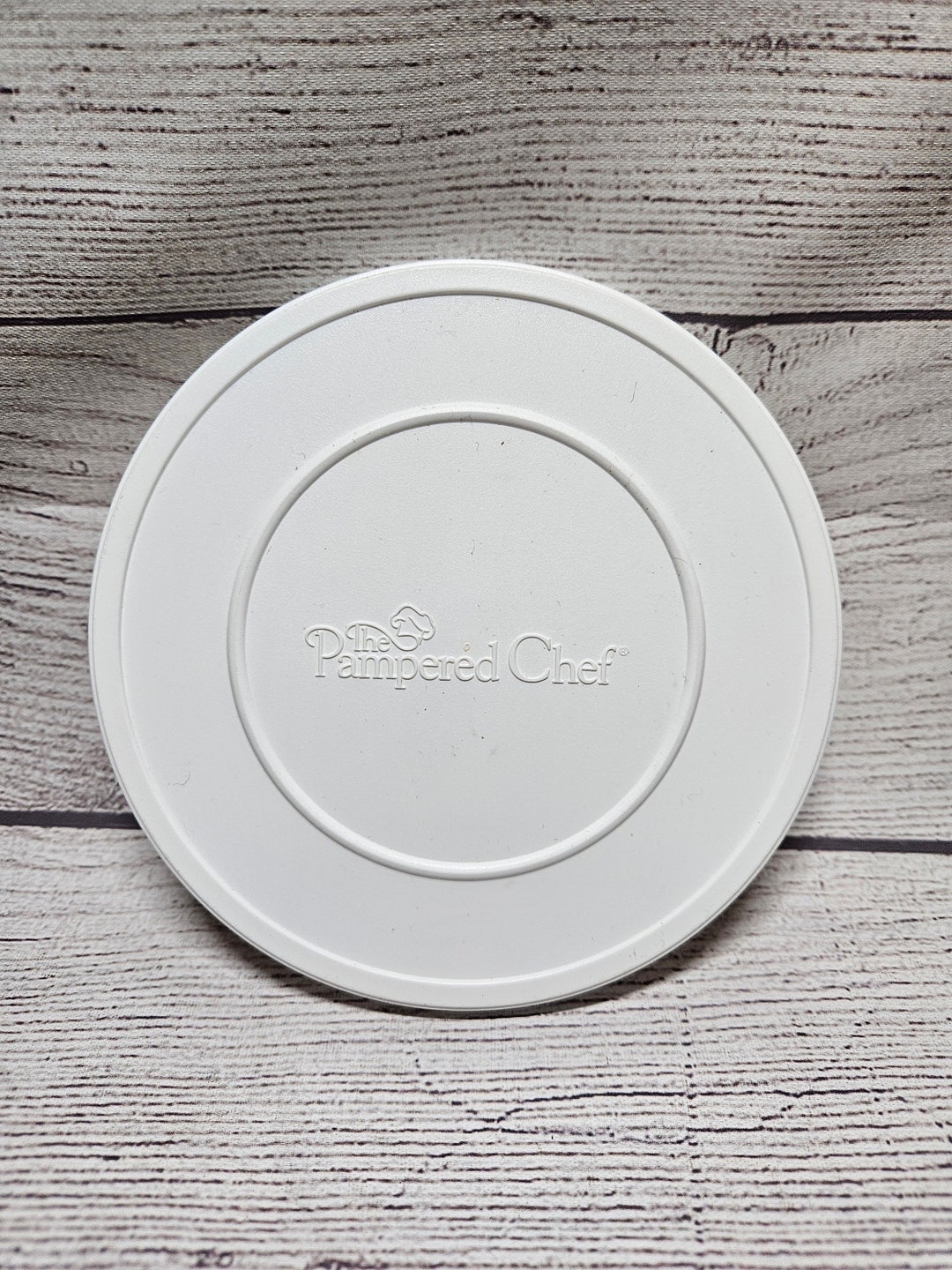 Pampered Chef Manual Food Processor LID ONLY 5.5 White Pre-owned - Etsy