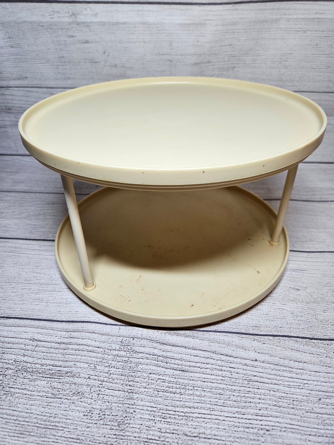 Vintage Rubbermaid 2-tier Lazy Susan - Round Turntable for Spices ...
